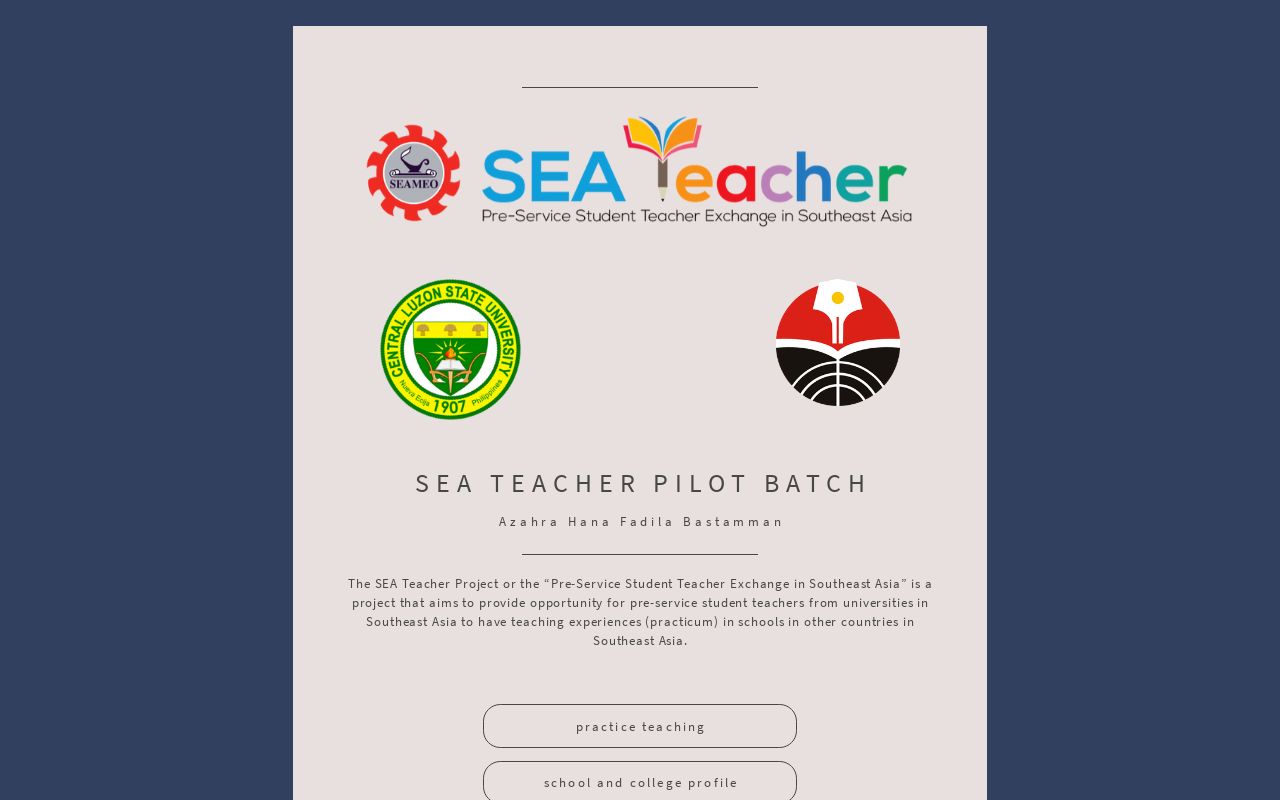 sea teacher pilot batch